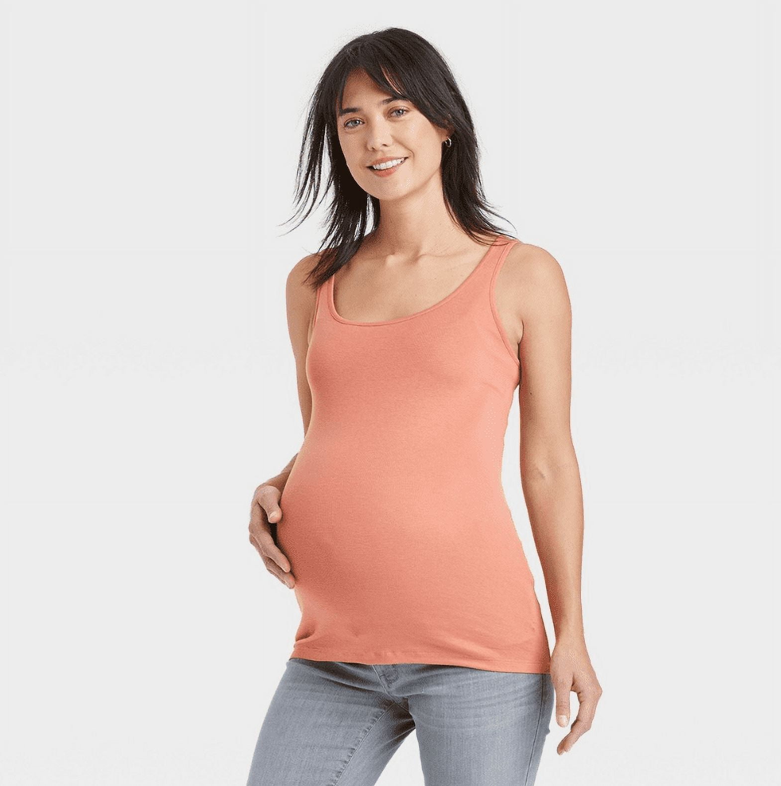 Maternity Tank Top - Isabel Maternity by Ingrid & Isabel Apricot Orange ...