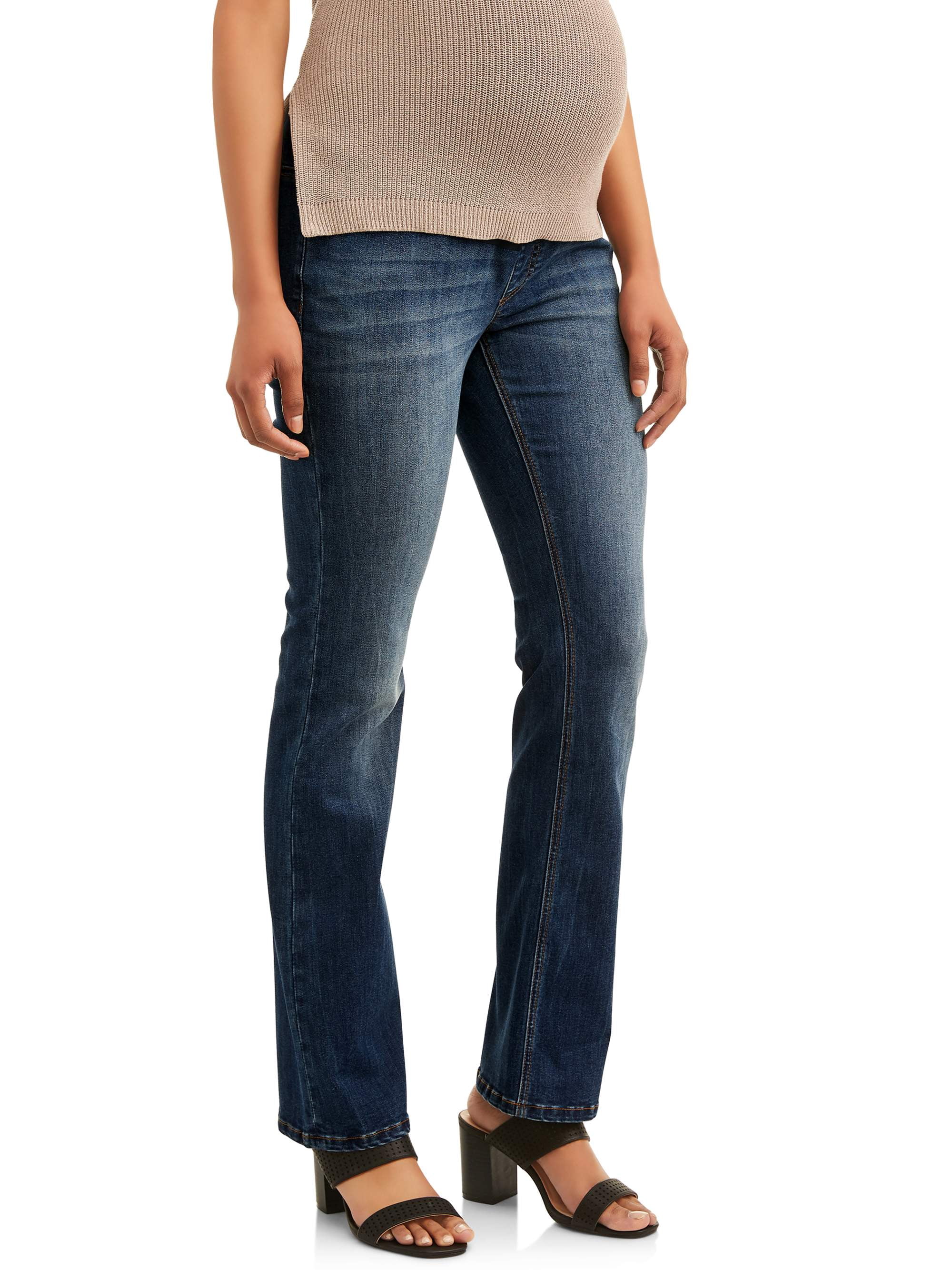 Maternity Time and Tru Bootcut Denim Jean with Full Panel and 5 Pockets ...
