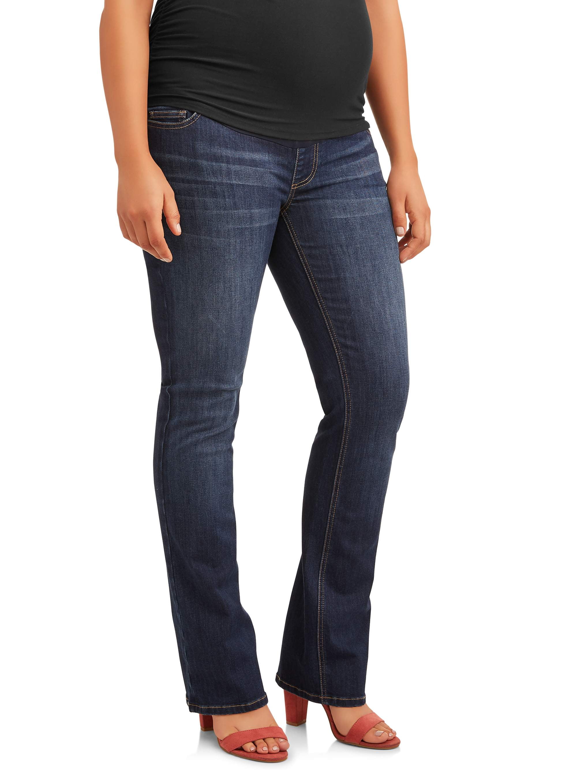 Maternity Time and Tru Bootcut Denim Jean with Full Panel and 5 Pockets ...