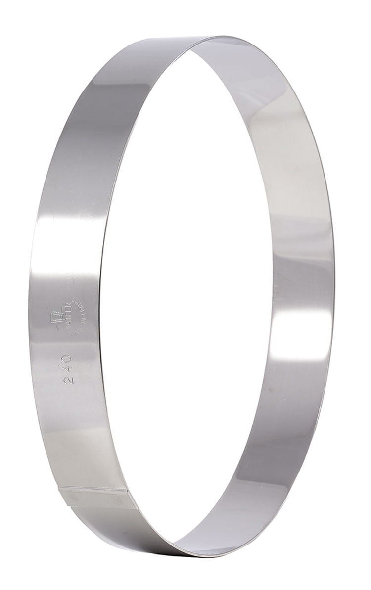 Matfer Bourgeat Entremet/Flan Ring, Stainless Steel, 6" - Walmart.com