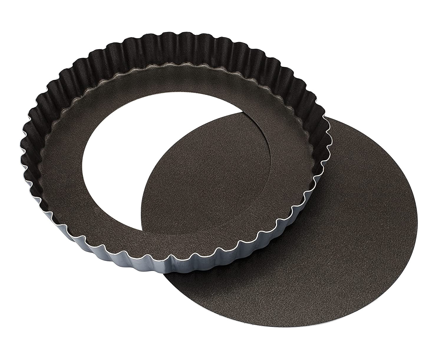 Matfer Bourgeat Exopan Fluted Tart and Quiche Pan with Removable Bottom ...