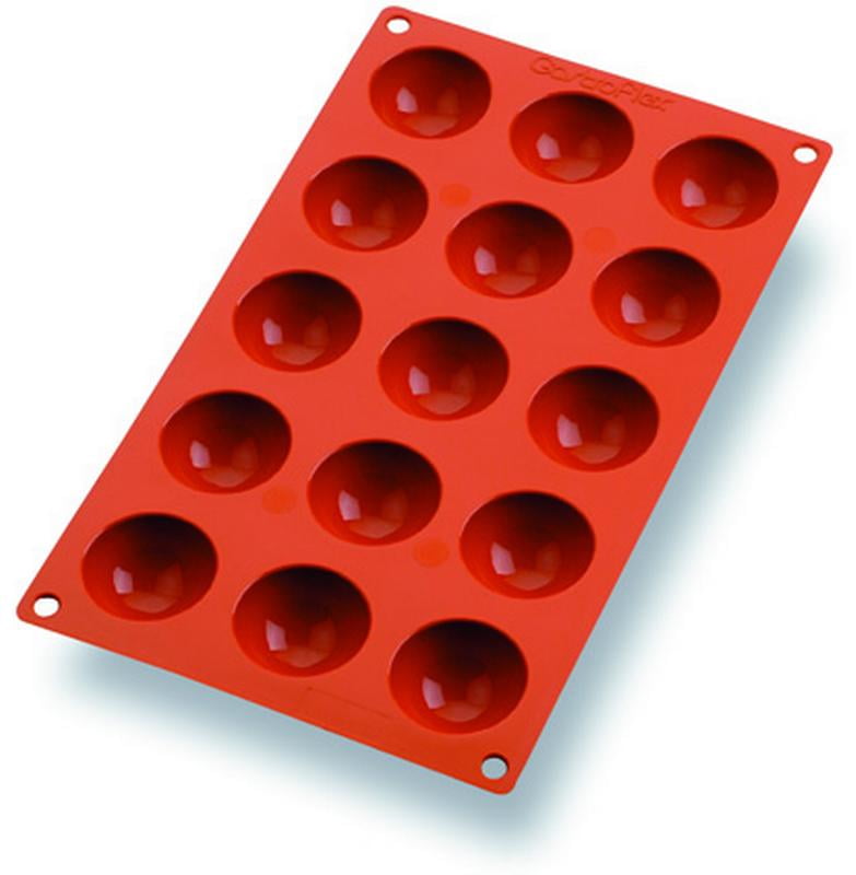 Matfer Bourgeat Gastroflex Mini Half Sphere Mold Sheet, 1 3/4", 15 ...