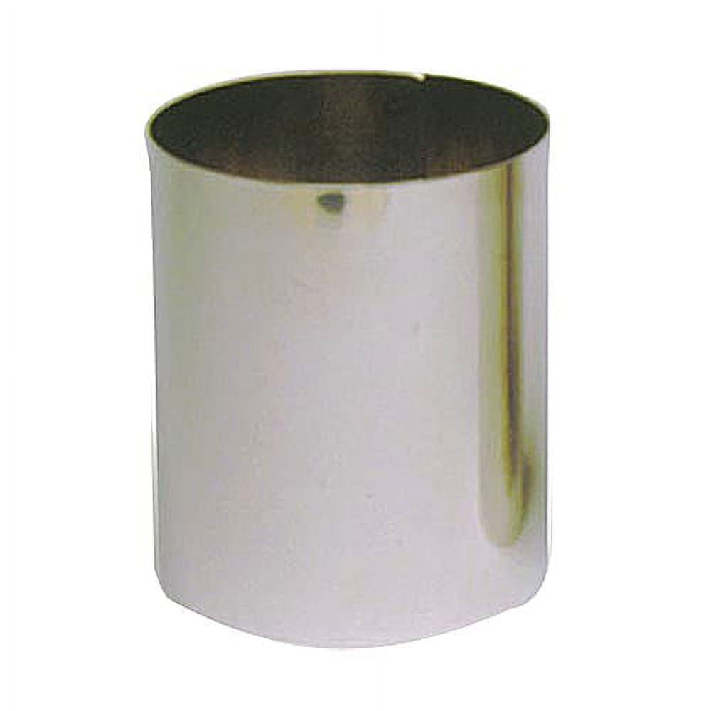 Matfer Bourgeat High Round Stainless Steel Tart Ring, 3"x3 1/2", Pack ...