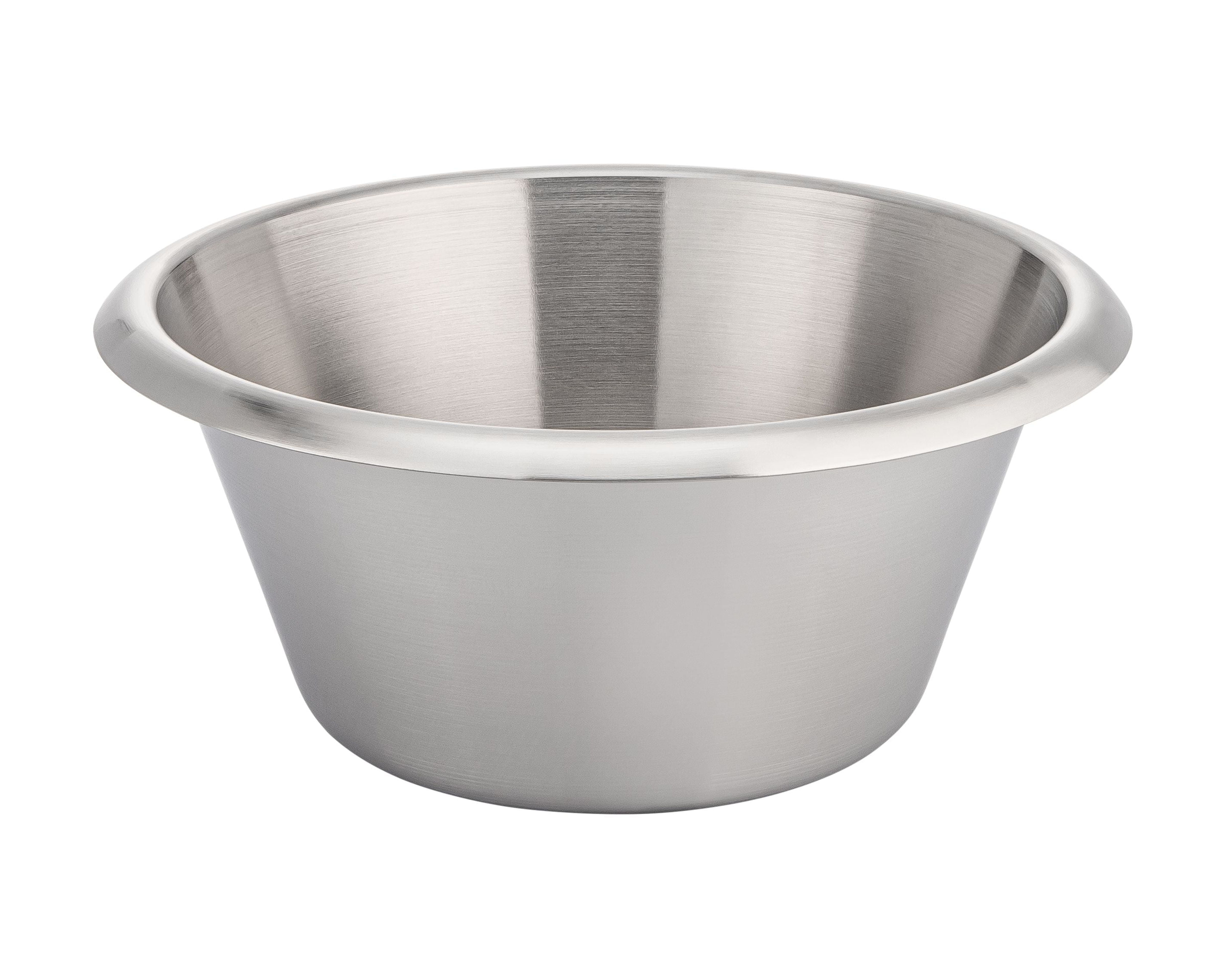 Matfer Bourgeat Stainless Steel Flat Bottom Mixing Bowl, 12 1/2 ...