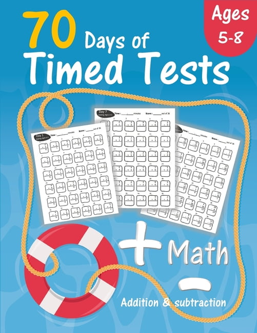 Math 70 Days of Timed Test: Addition and subtraction exercises for ...