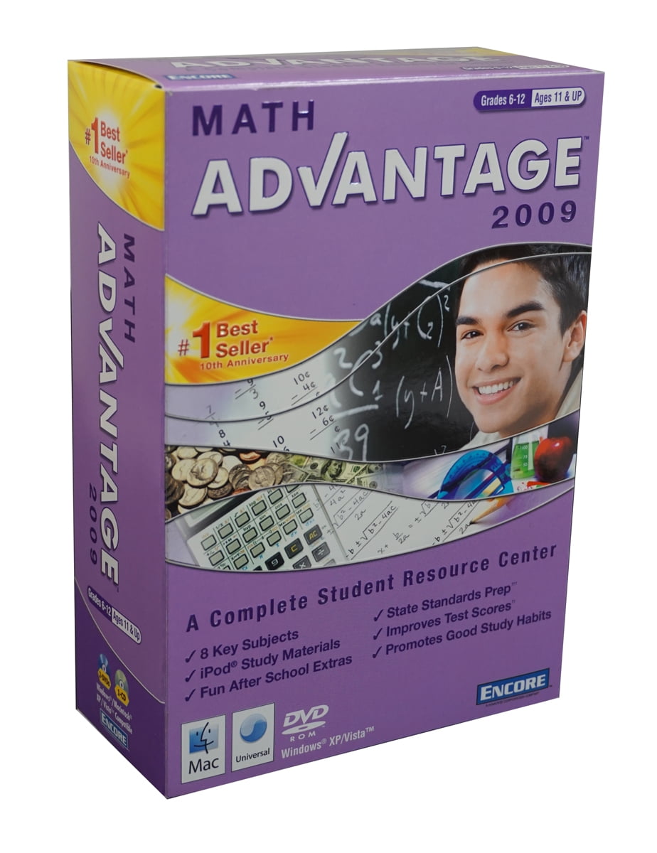 Math Advantage 2009 (8 Key Subjects) Basic Math, Pre-Algebra, Algebra I ...