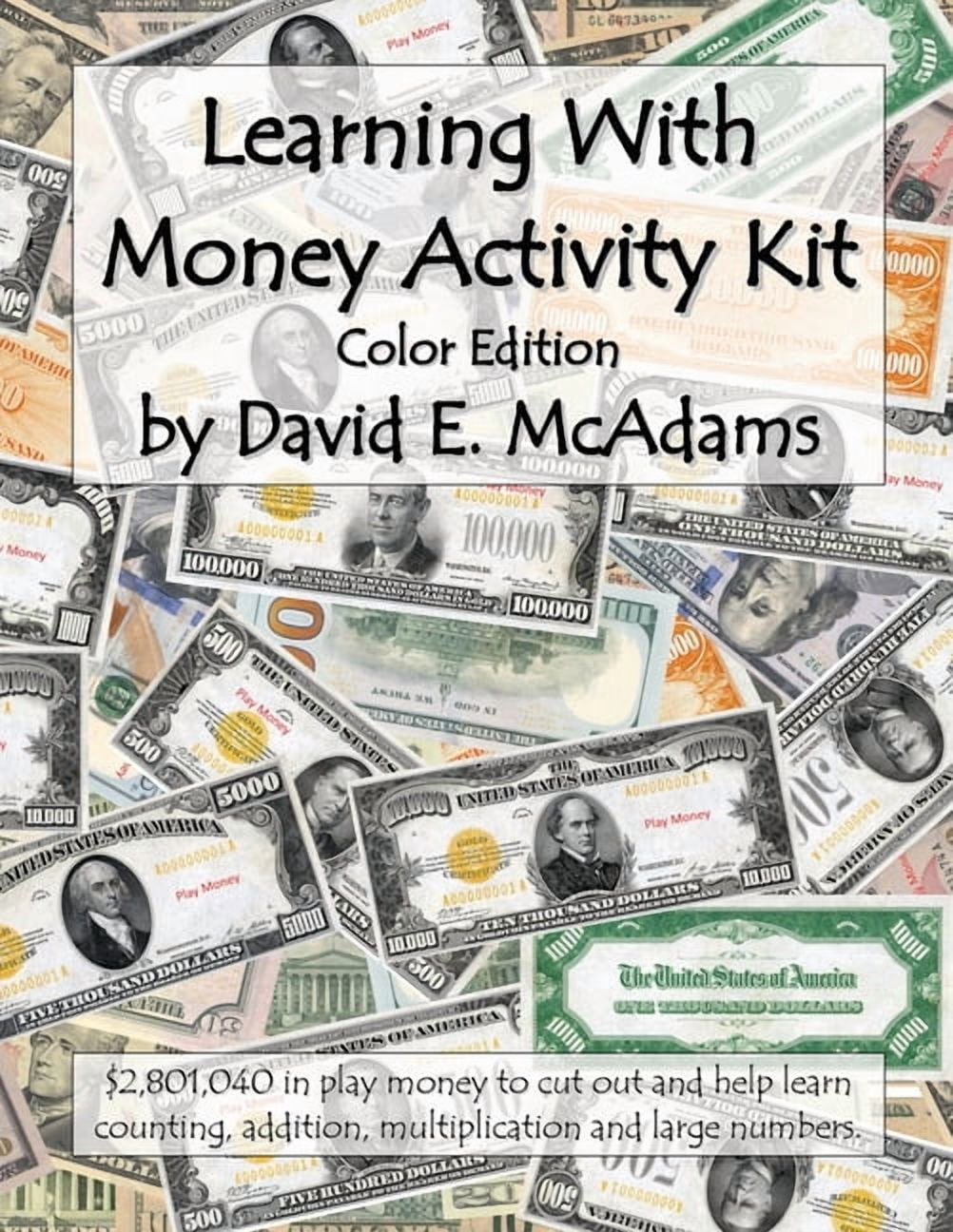 Math Books for Children Learning With Play Money Activity Kit ...
