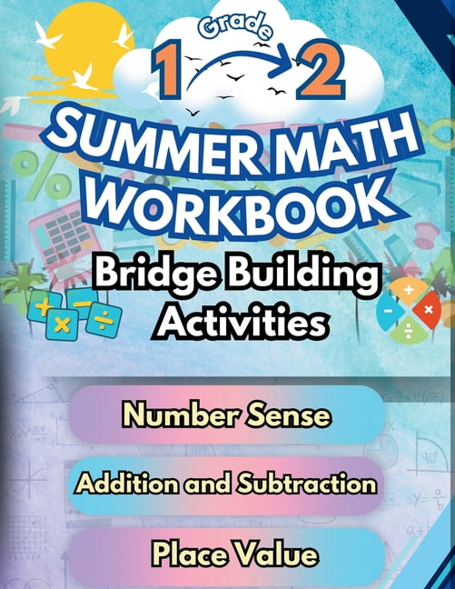 Math Bridge Building Activities Summer Math Workbook 1-2 Grade Bridge ...