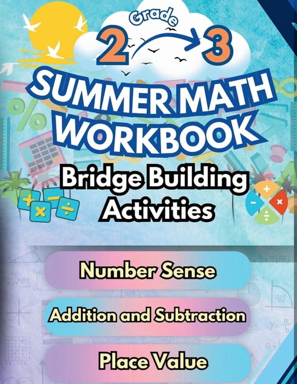 Math Bridge Building Activities Summer Math Workbook 2-3 Grade Bridge ...
