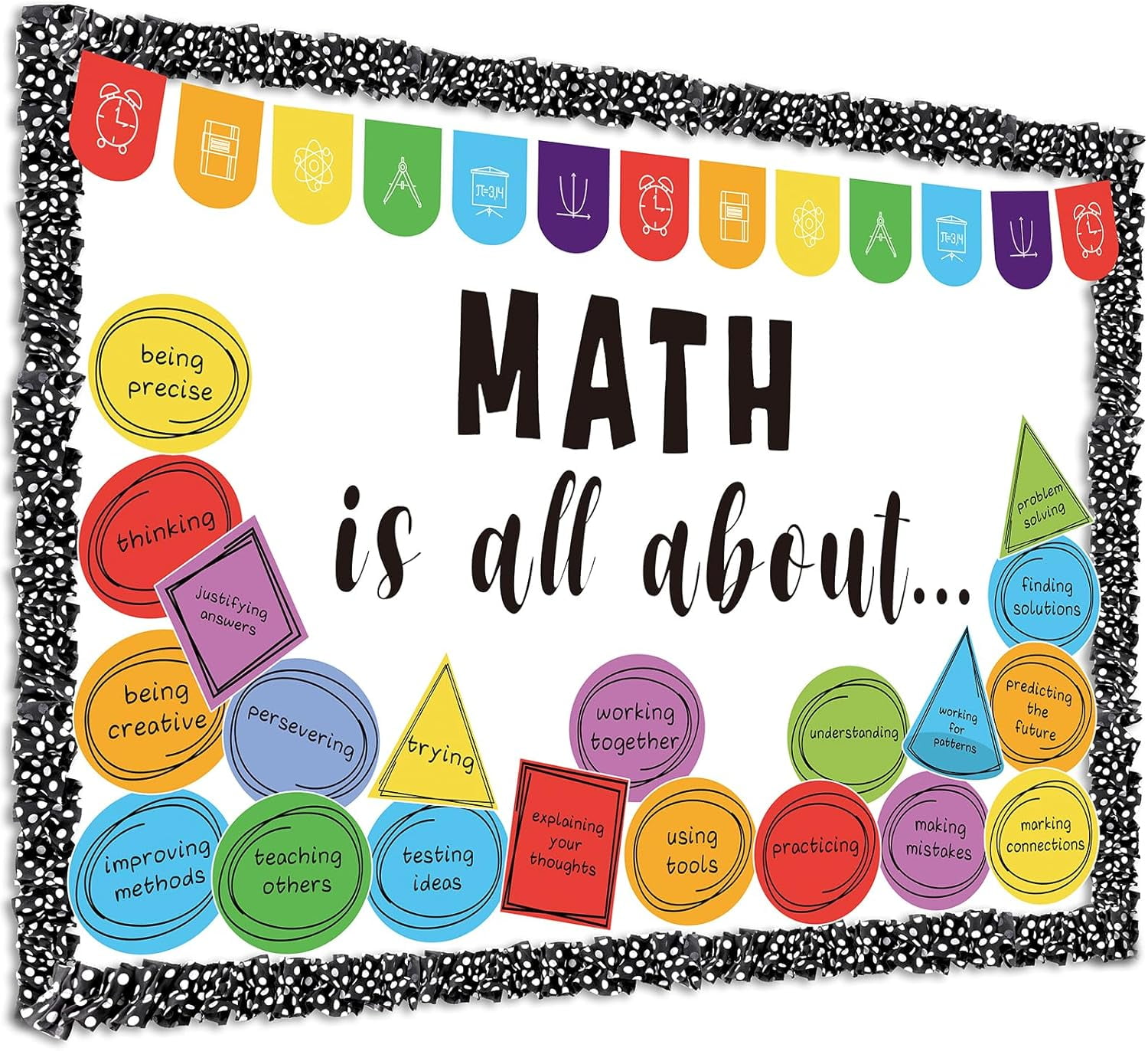 Math Bulletin Board Set Classroom Decoration Math is All About Paper ...