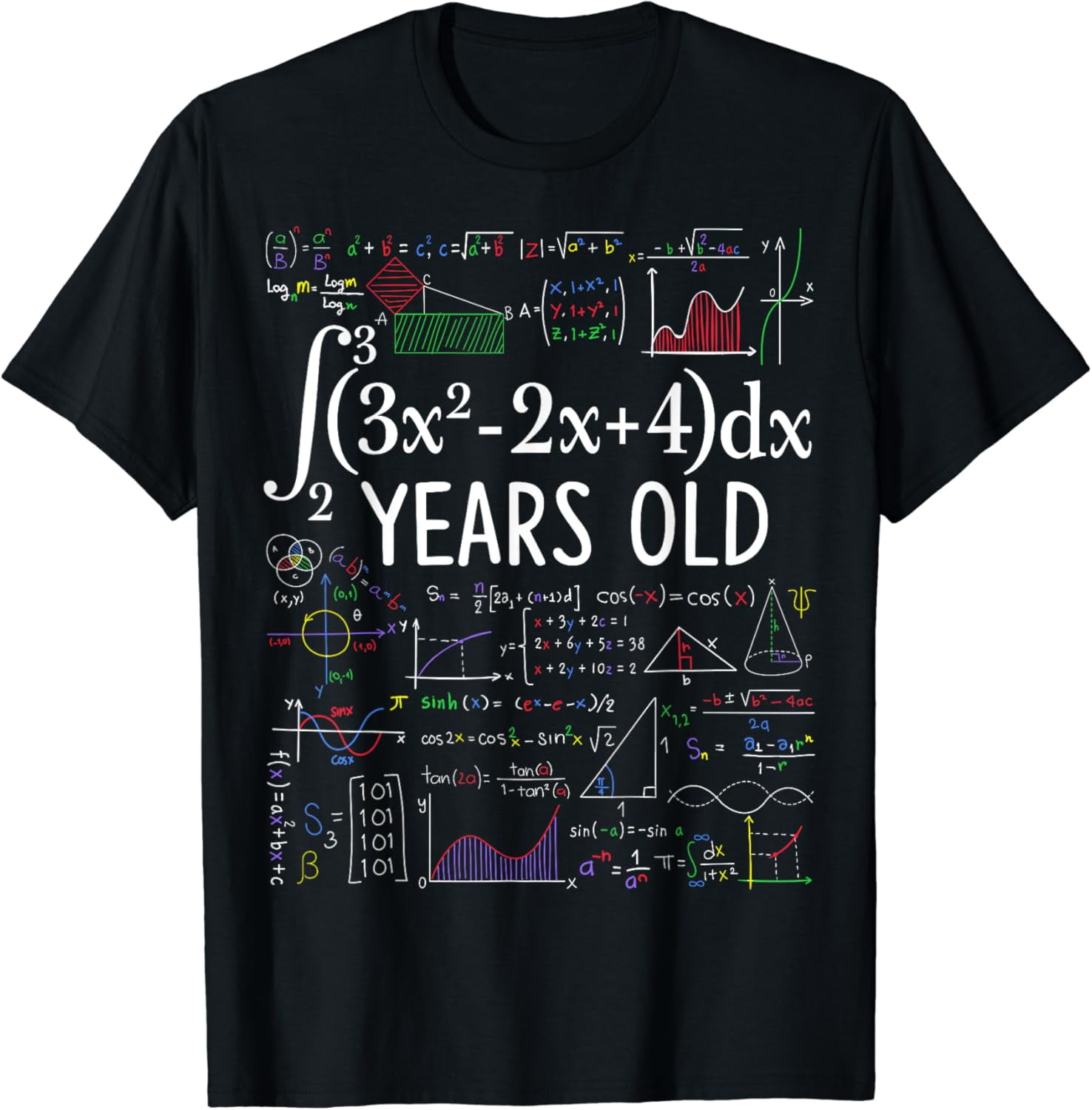 Math Calculus 18 Years Old Women Men Math 18th Birthday T-Shirt ...