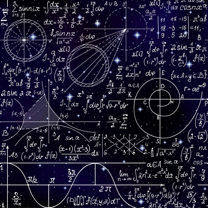 Math Course Classroom Blackboard Photography Backdrop Science Drawing ...