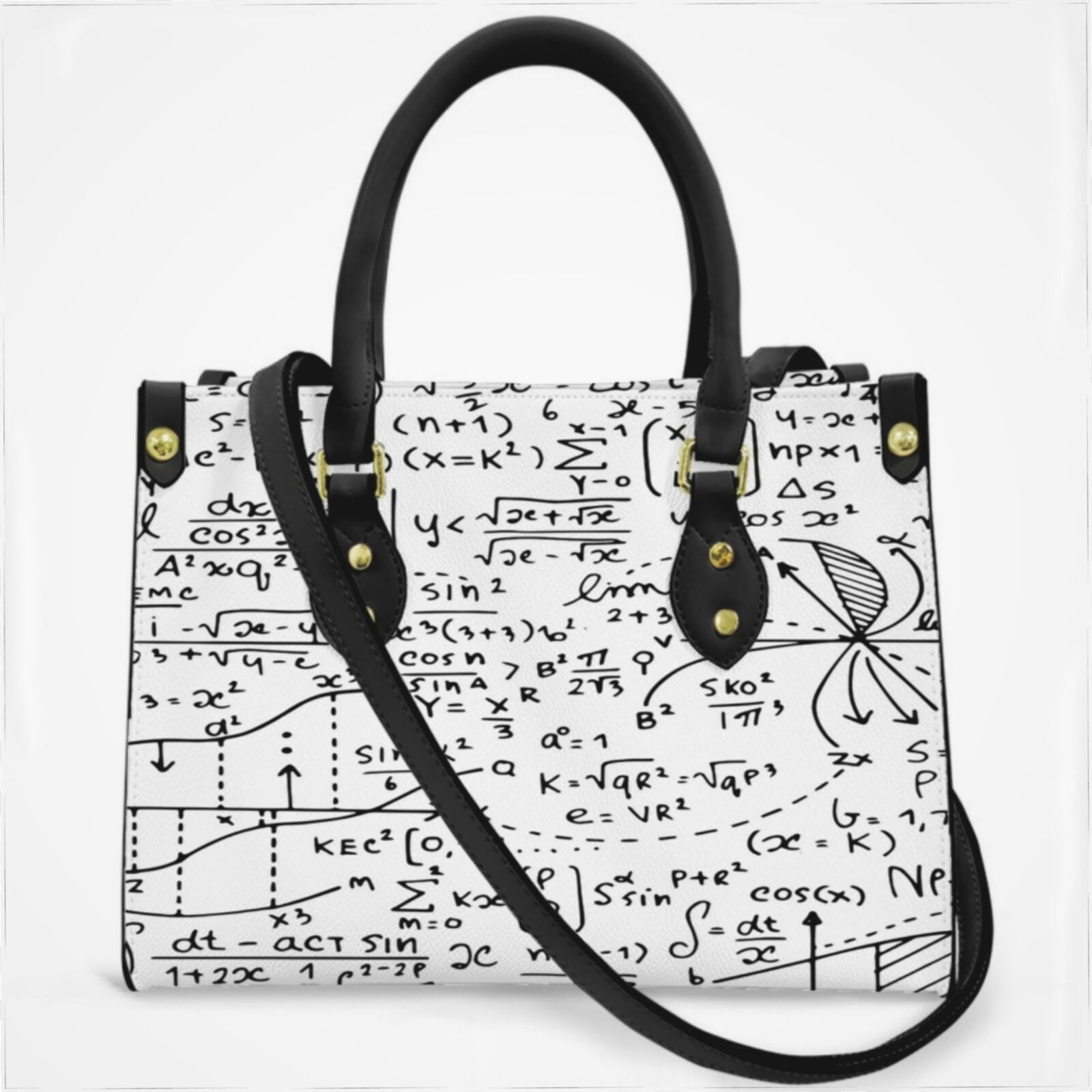 Math Education Pattern With Handwritten Cross Body Bags For Women Small ...