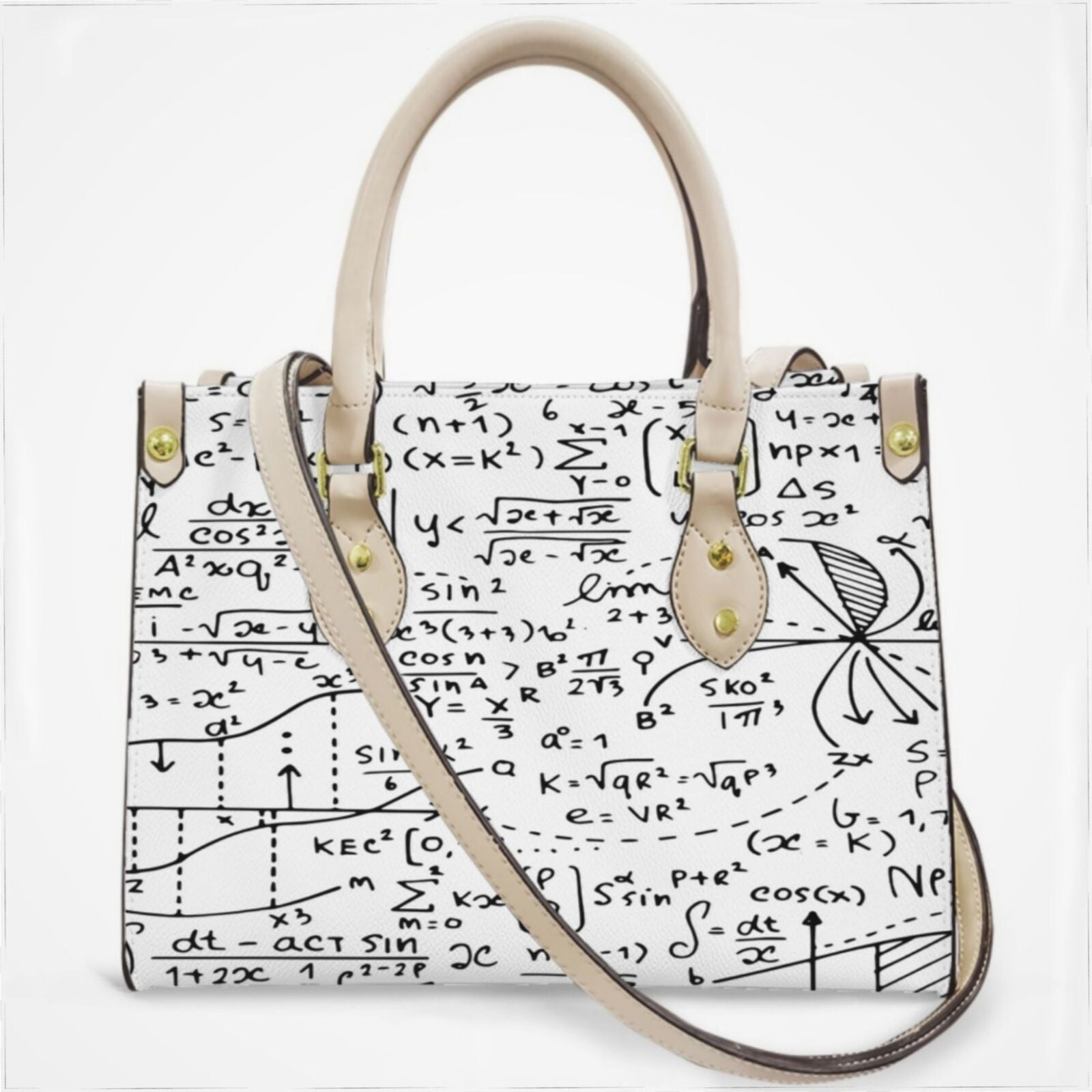 Math Education Pattern With Handwritten Cross Body Bags For Women Small ...