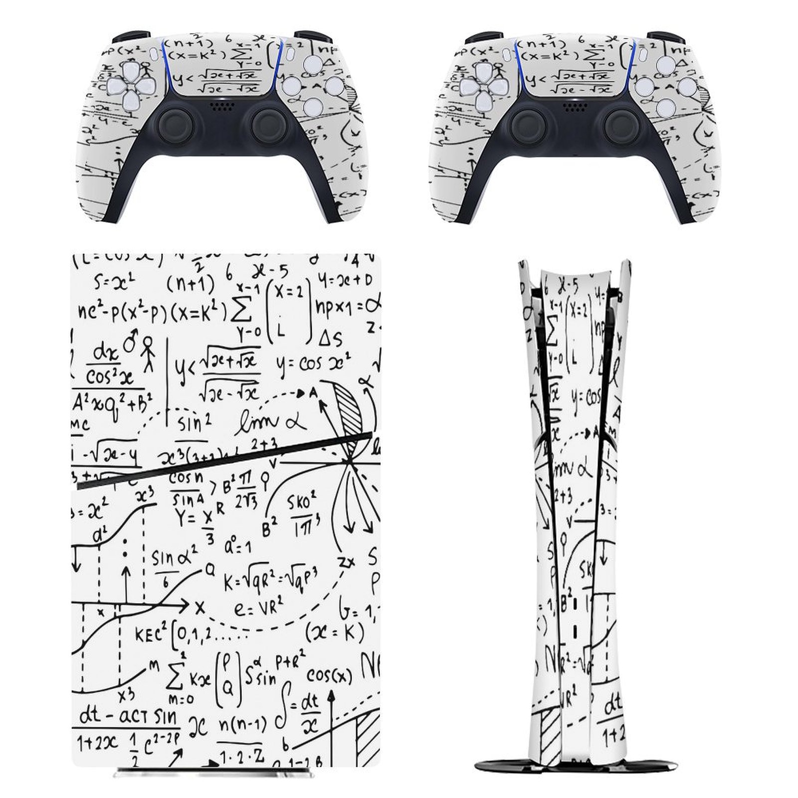 Math Education Pattern with Handwritten PS5/PS5 Pro/PS5 Slim Digital ...