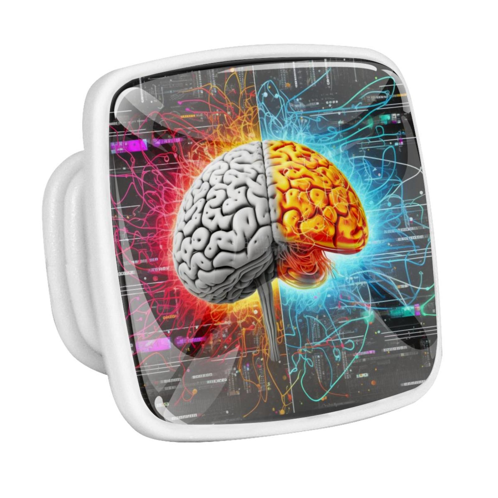 Math Engineering Brain Fluorescent Drawer Pulls with Screws Square 4 ...