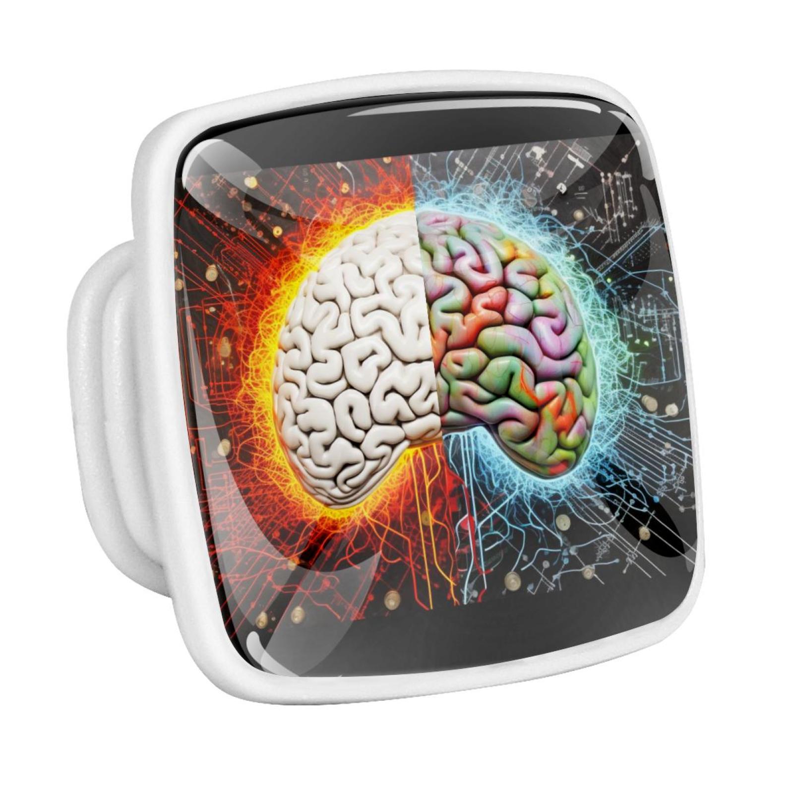 Math Engineering Brain Fluorescent Drawer Pulls with Screws Square 4 ...