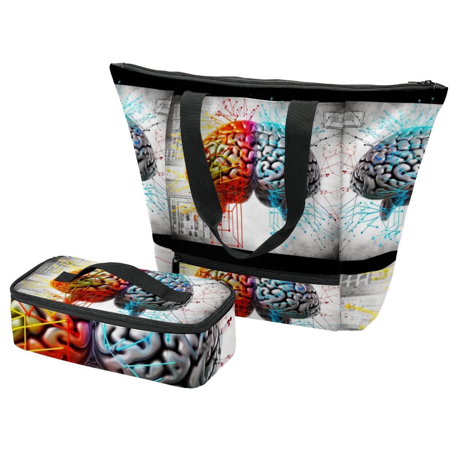 Math Engineering Brain Travel Duffel Bag Sports Tote Gym Bags Shoulder ...