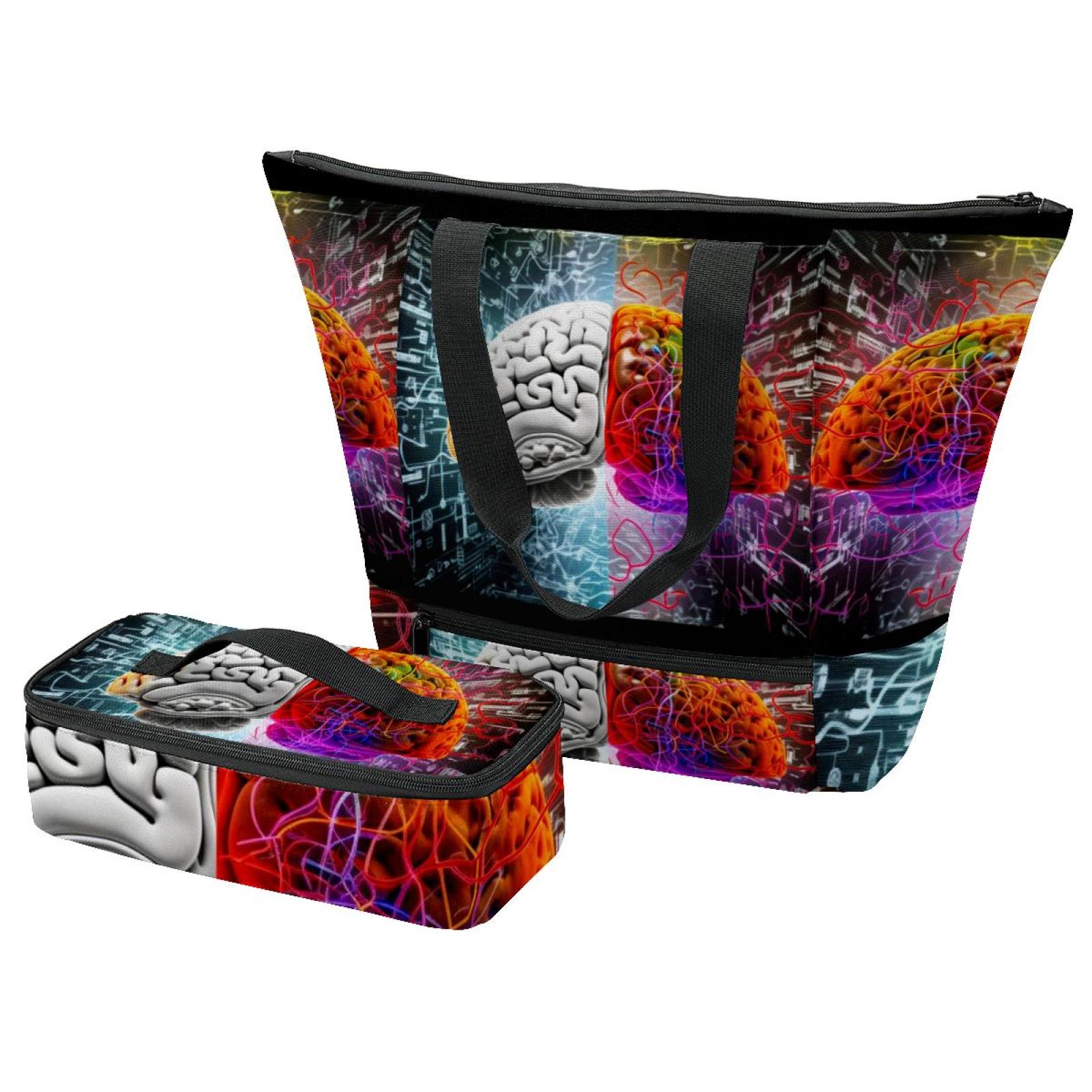 Math Engineering Brain Travel Duffel Bag Sports Tote Gym Bags Shoulder ...