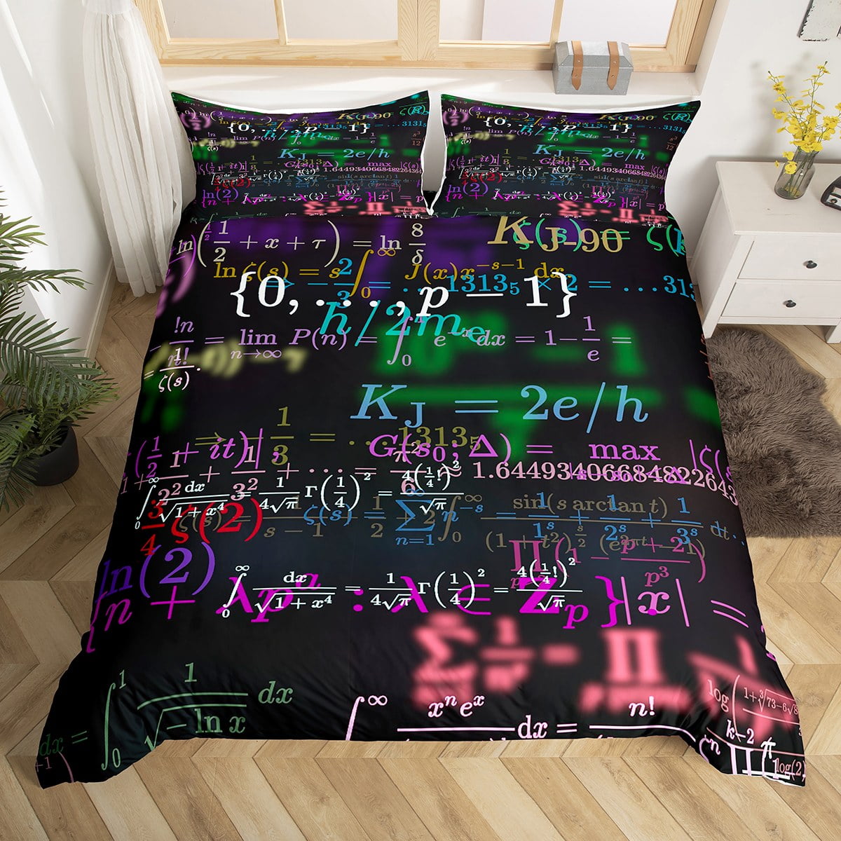 Math Equation Bedding Set Mathematical formula Comforter Cover for Kids ...