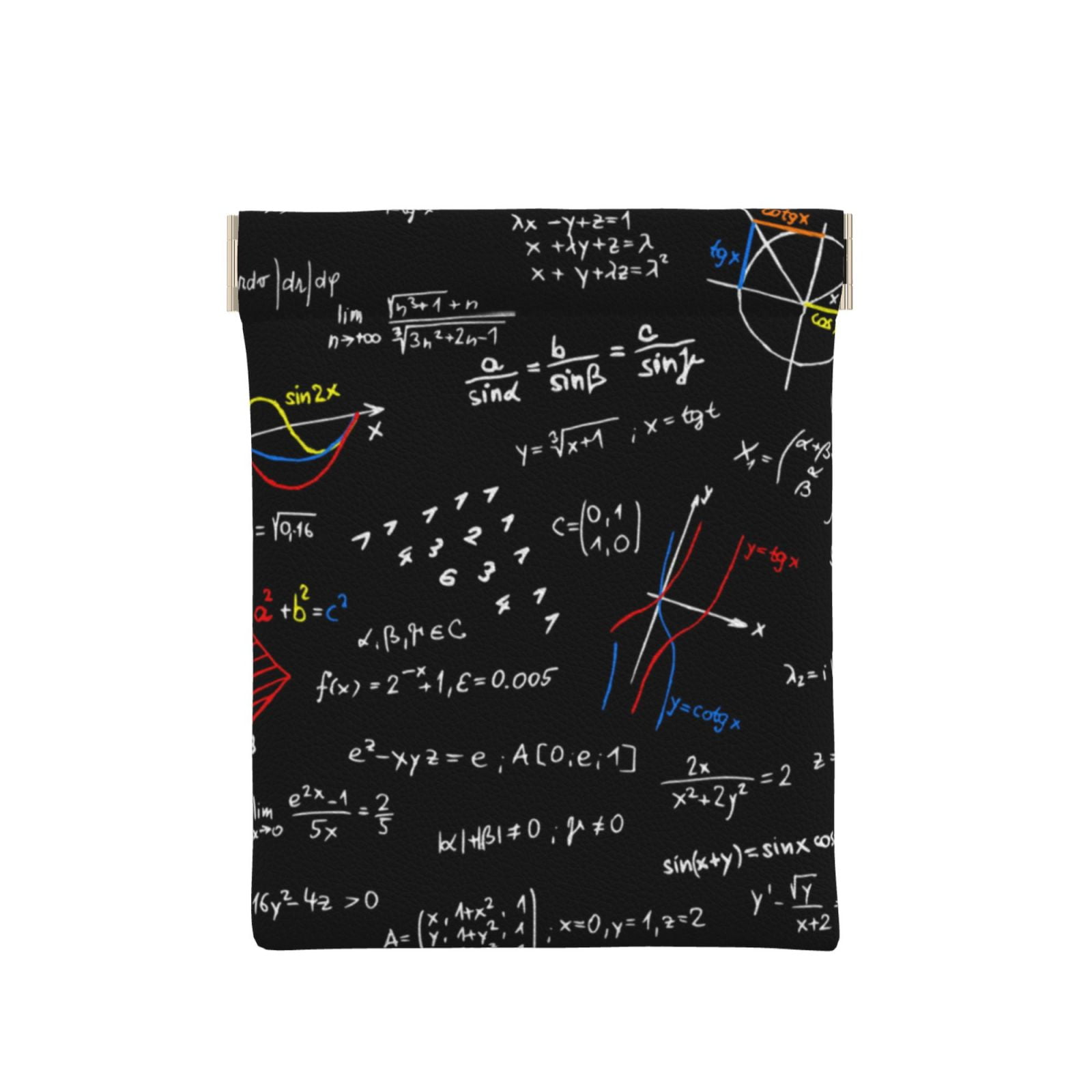 Math Equation Math Formulas, Squeeze Top Wallet Women Storage Bag Small ...