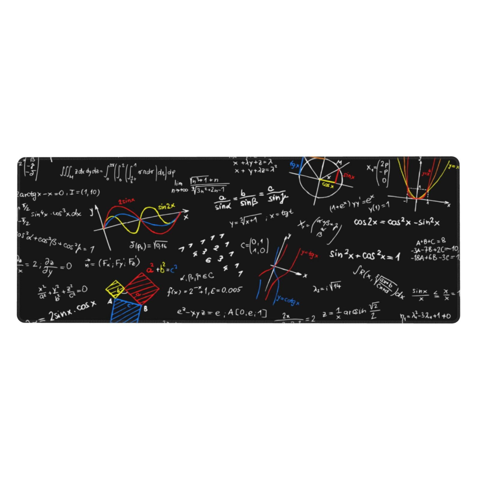 Math Equation Math Formulas Mousepad Large Mouse Pad Desk Pad Computer ...