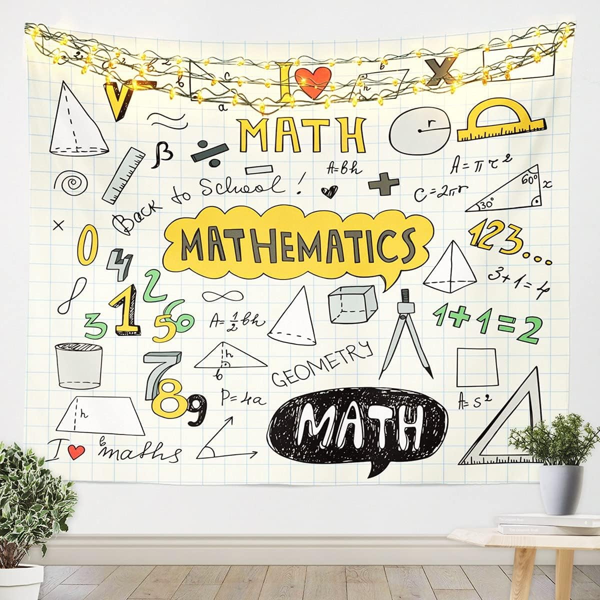 Math Equation Tapestry Medium 59x59 Mathematics Formula Tapestries for ...