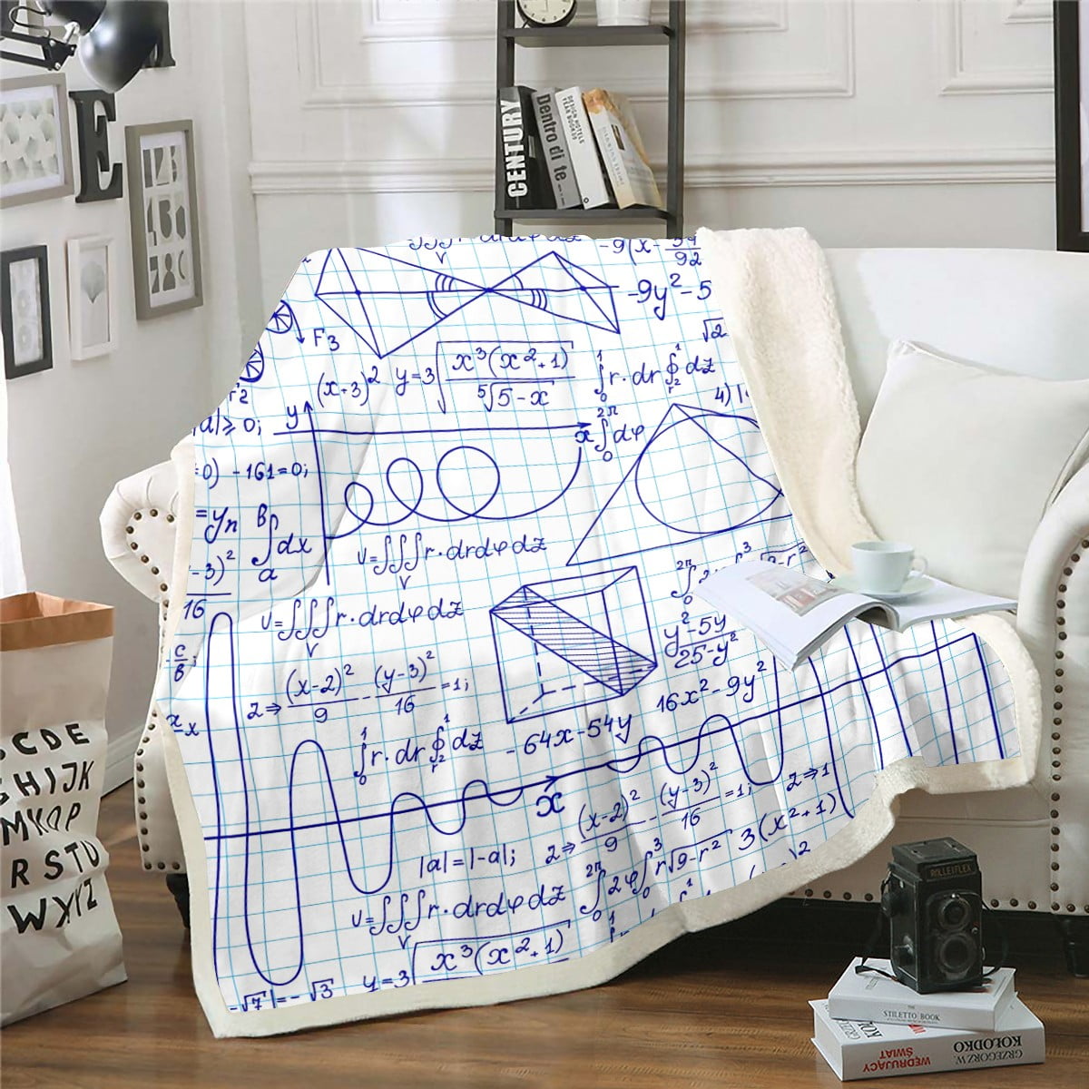 Math Equation Throw Blanket Mathematics Formula Blanket for Boys Girls ...