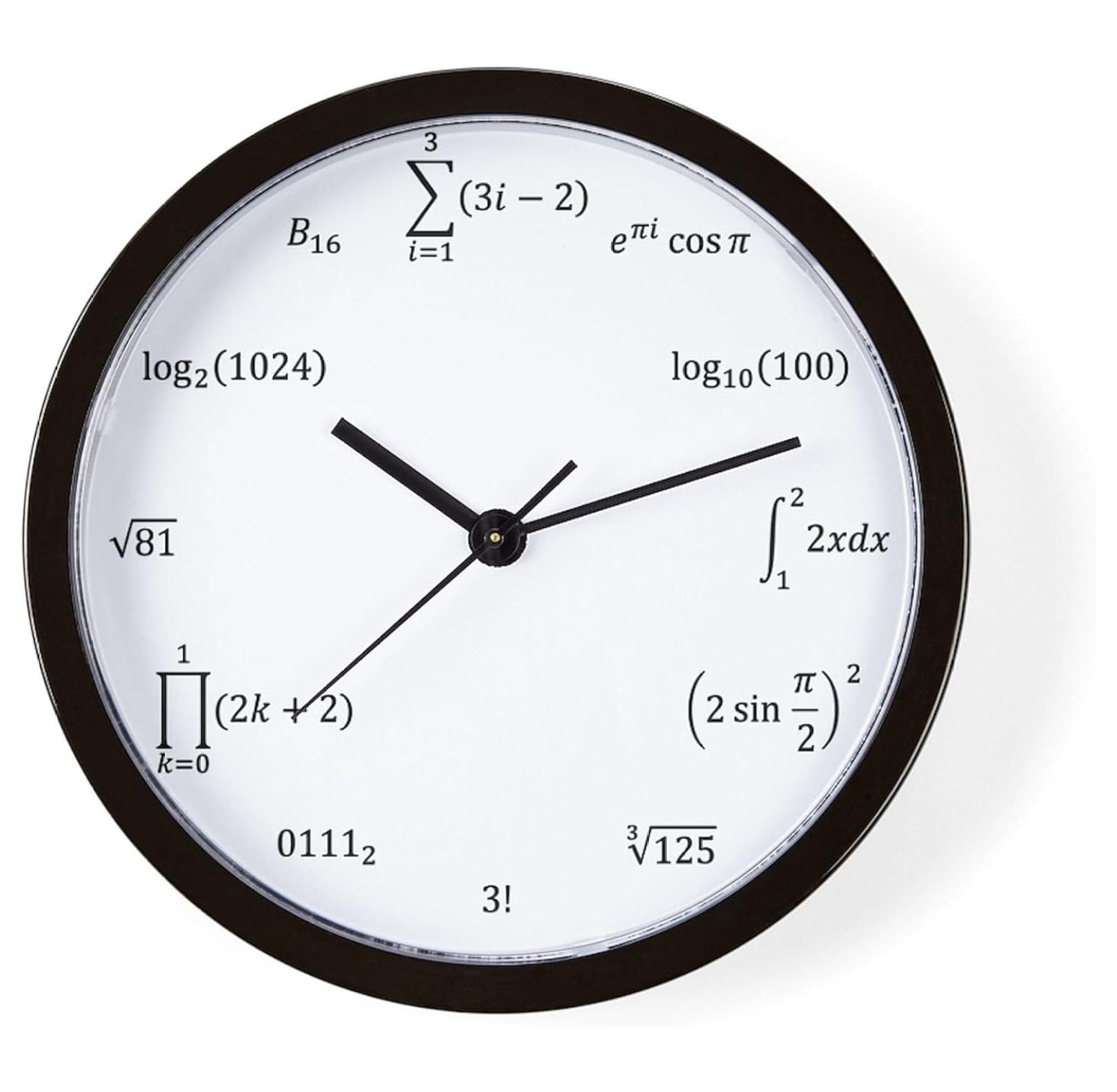 Math Equation and Notation Clock 10" Wall Clock for Livingroom, Kitchen ...