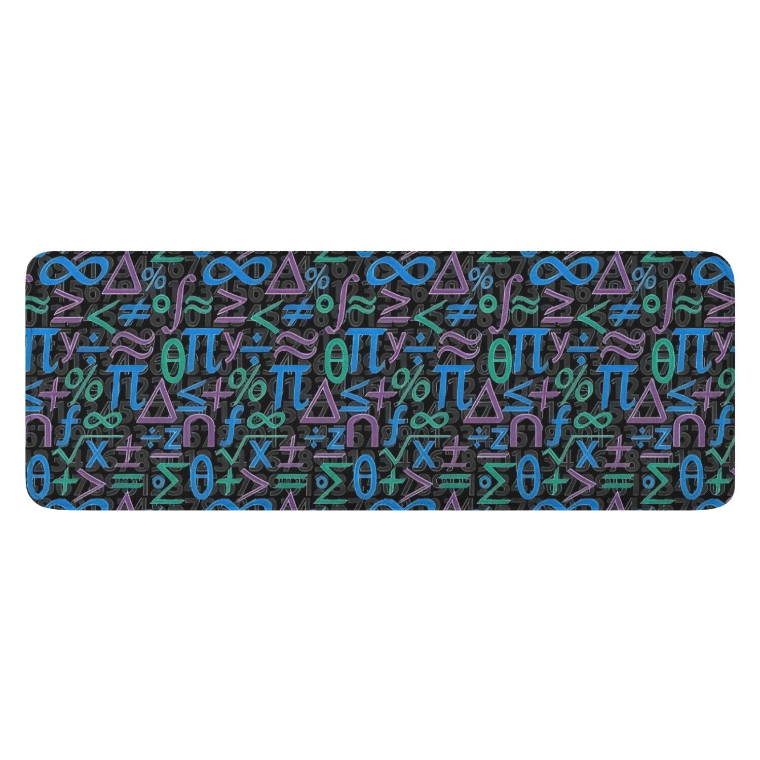 Math Equations Colorful Symbols Pattern Kitchen Rug Mat,Kitchen Runner ...