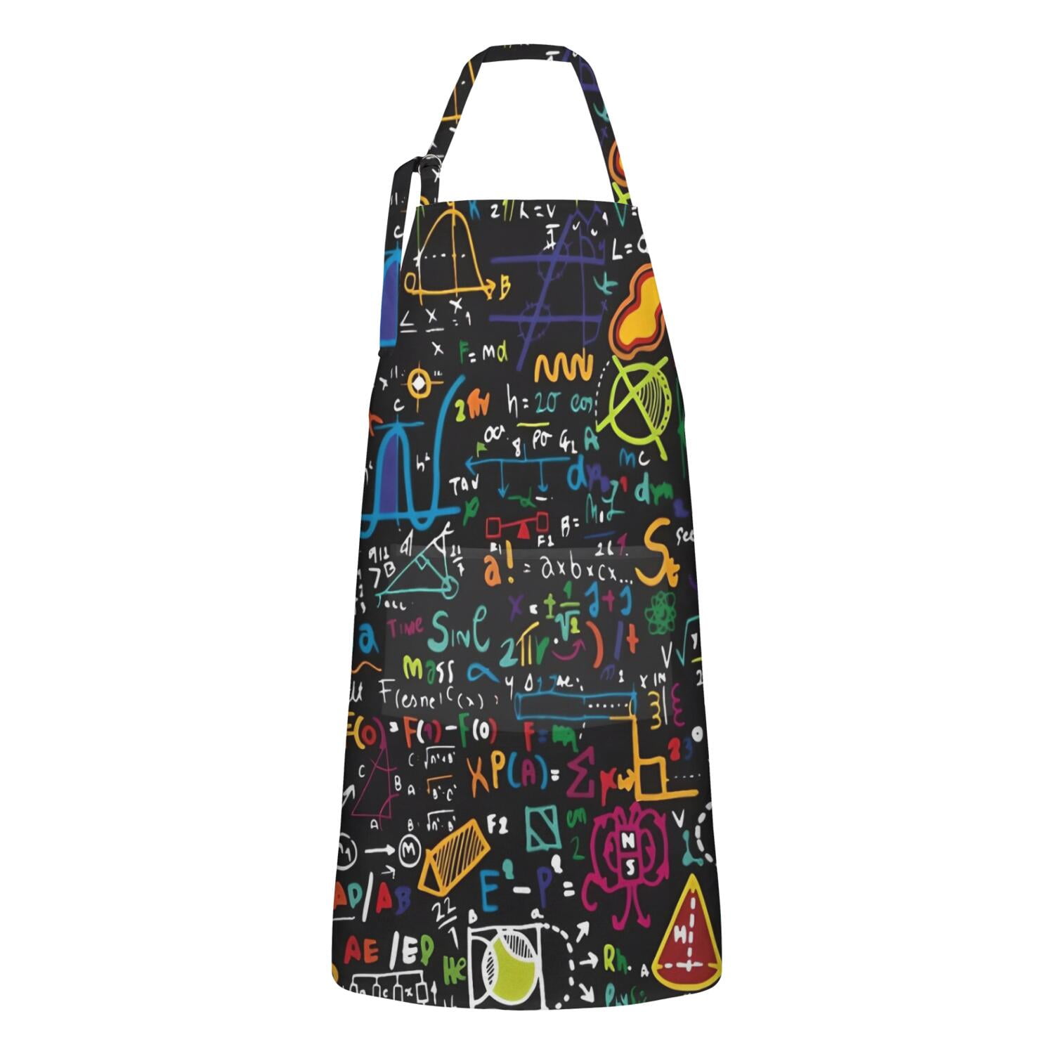 Math Equations Handwritten Notes Black Apron-Garden Aprons for Women ...