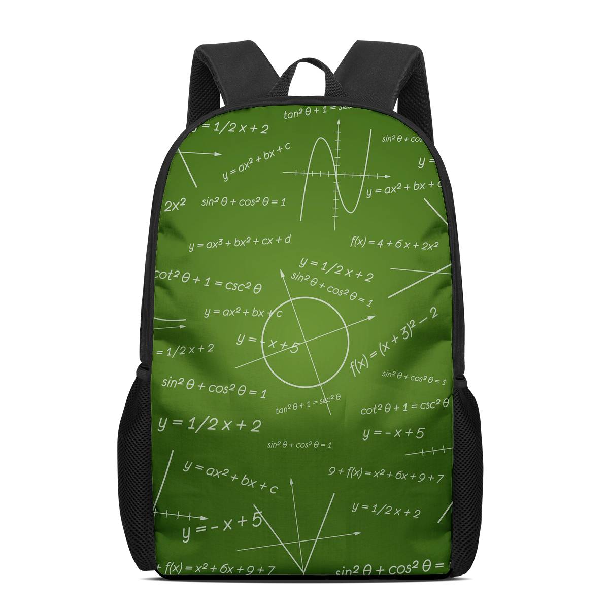 Math Equations Pattern Backpack Student Bag Lightweight Book Bag Laptop ...