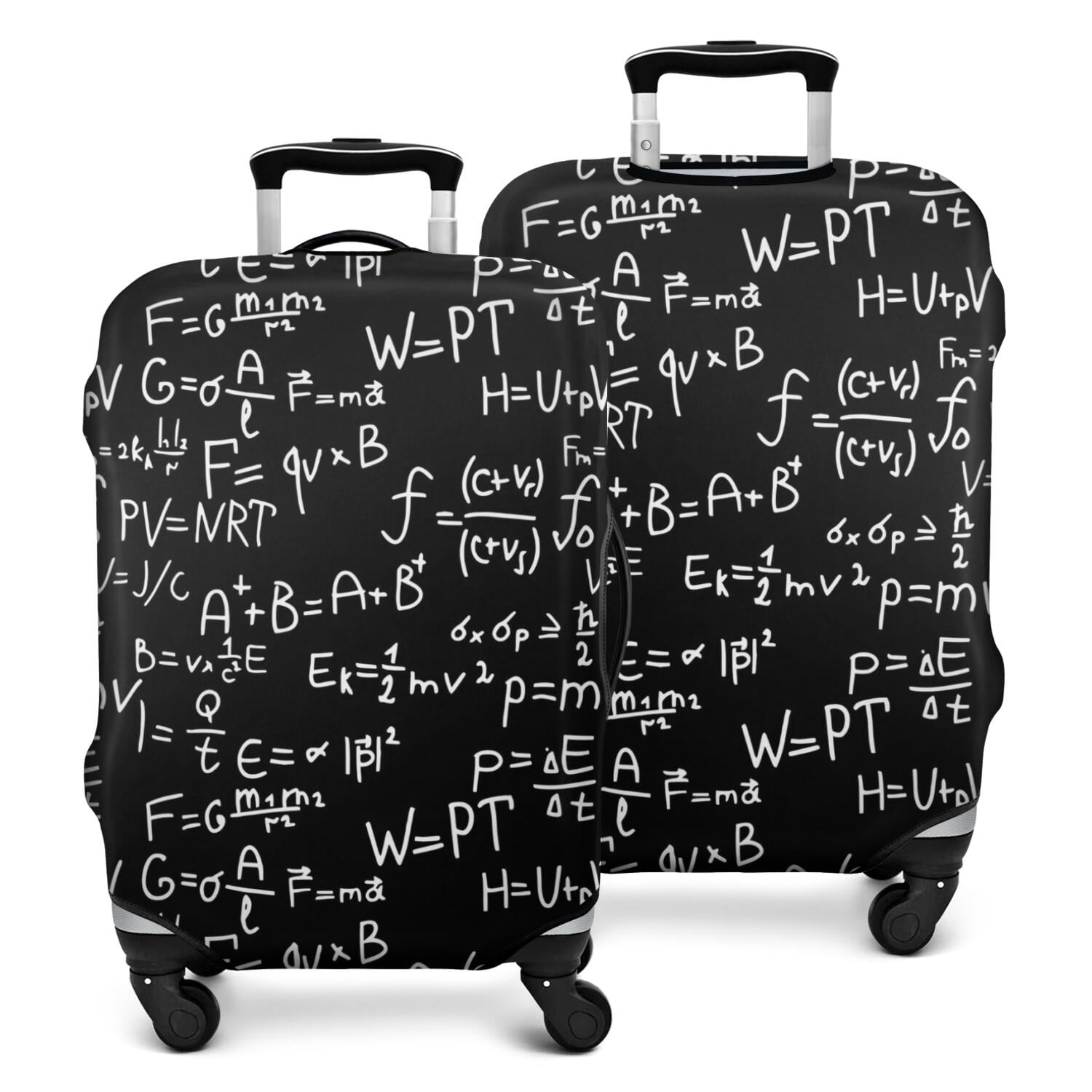 Math Equations Quantum Symbols Purple Pattern Luggage Cover Fashion ...