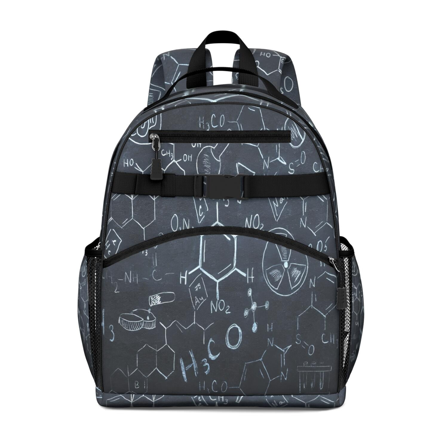 Math Equations Science Symbols Black Pattern Backpack for School,Cute ...