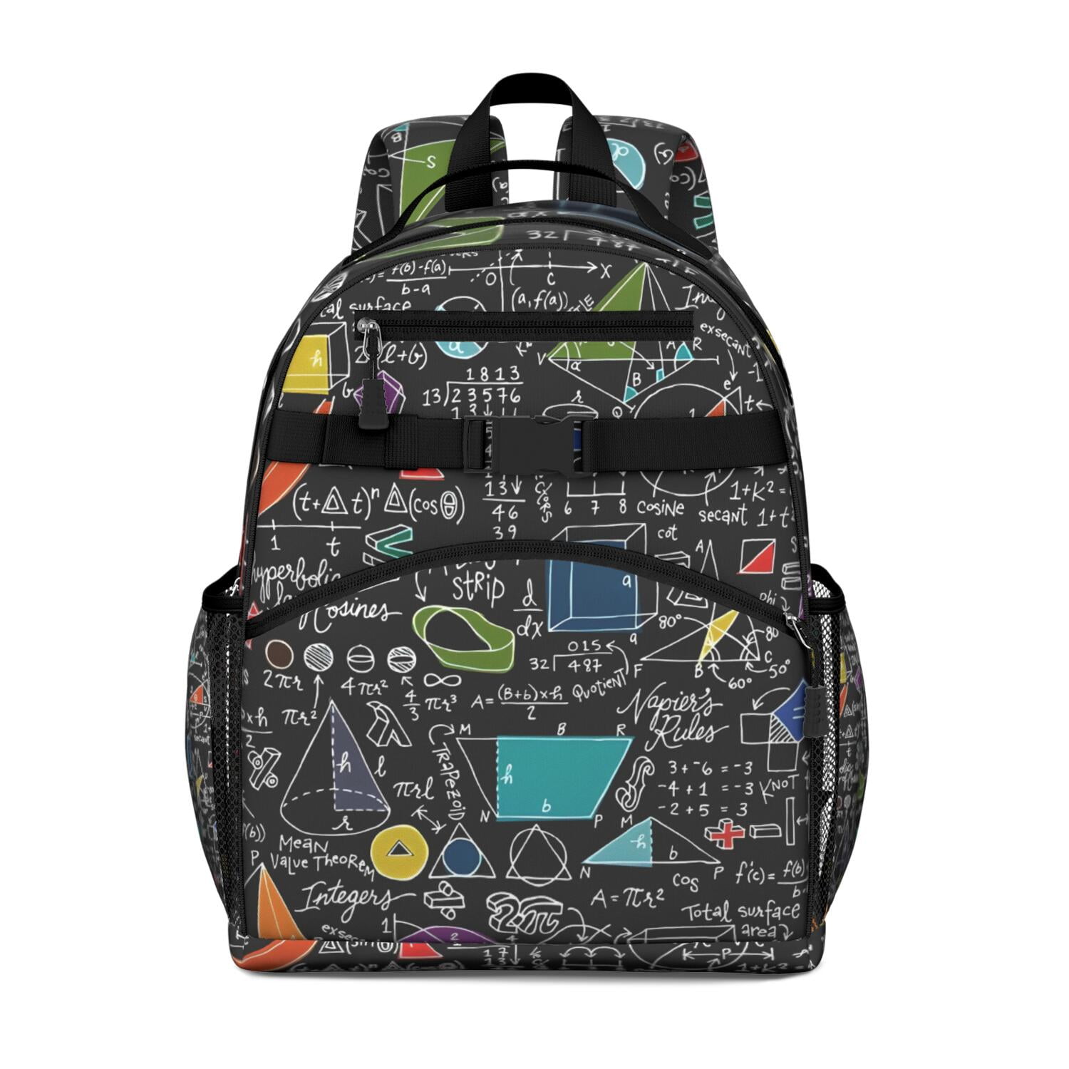 Math Equations Symbols Black Pattern Backpack for School,Cute School ...