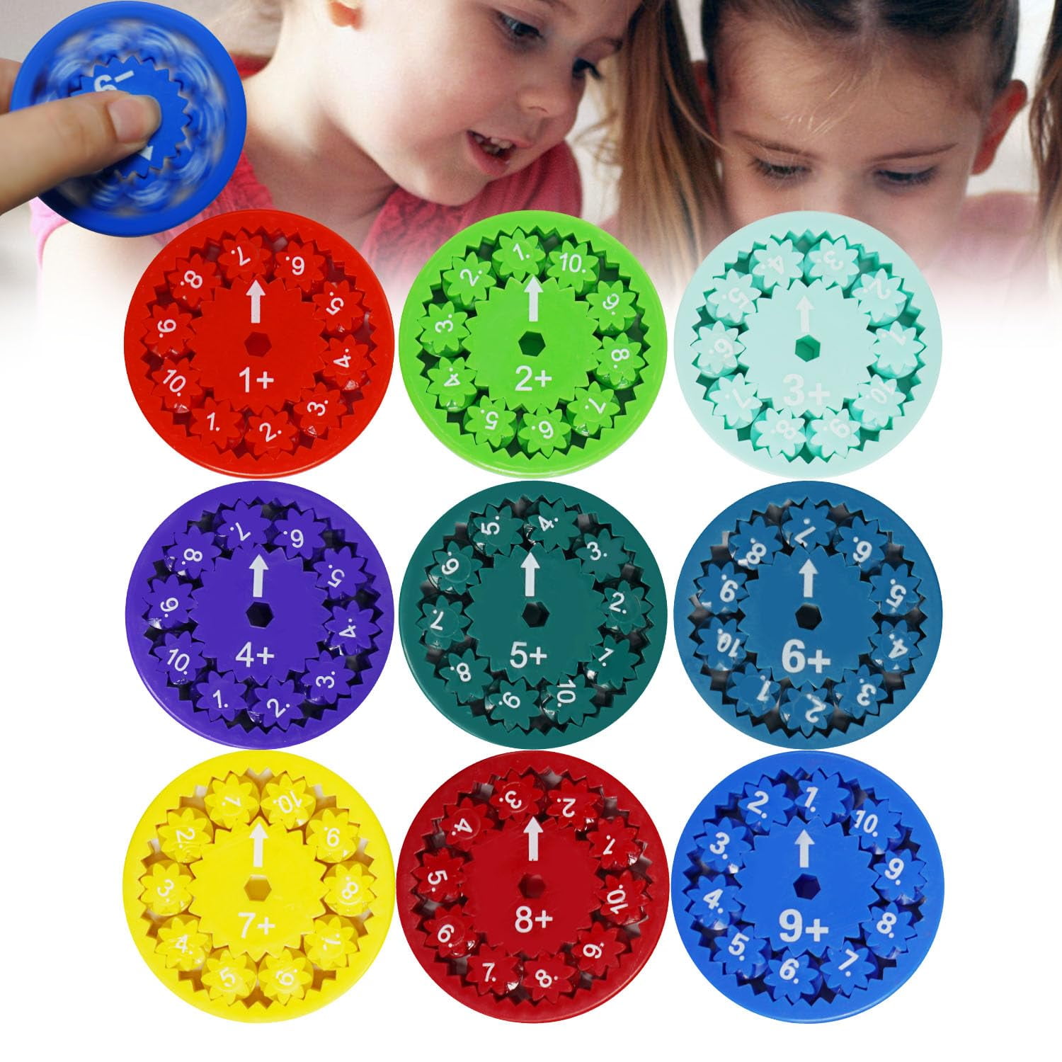 Math Fact Fidget Spinners,Math STF9 Fidget Spinners,Addition ...