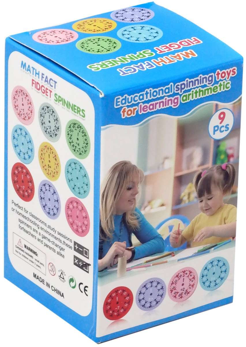 Math Fact Fidget Spinners Multiplication & Division Set - Walmart.com