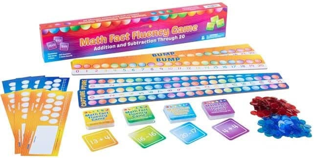 Math Fact Fluency Games Addition and Subtraction Through 20 - 4 sets of ...