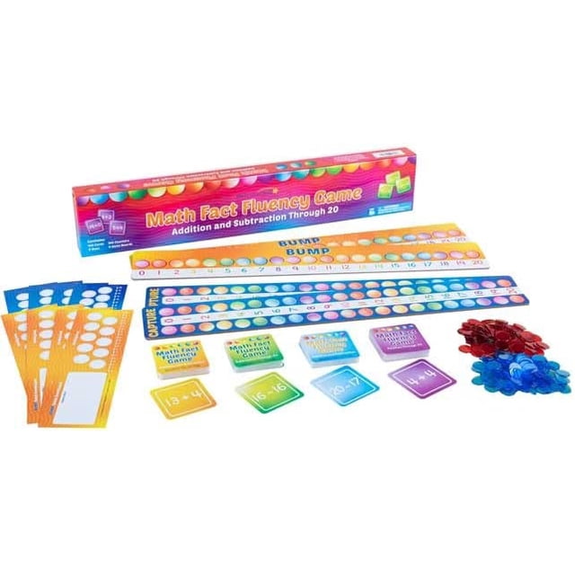 Math Fact Fluency Games Addition and Subtraction Through 20 - 4 sets of ...
