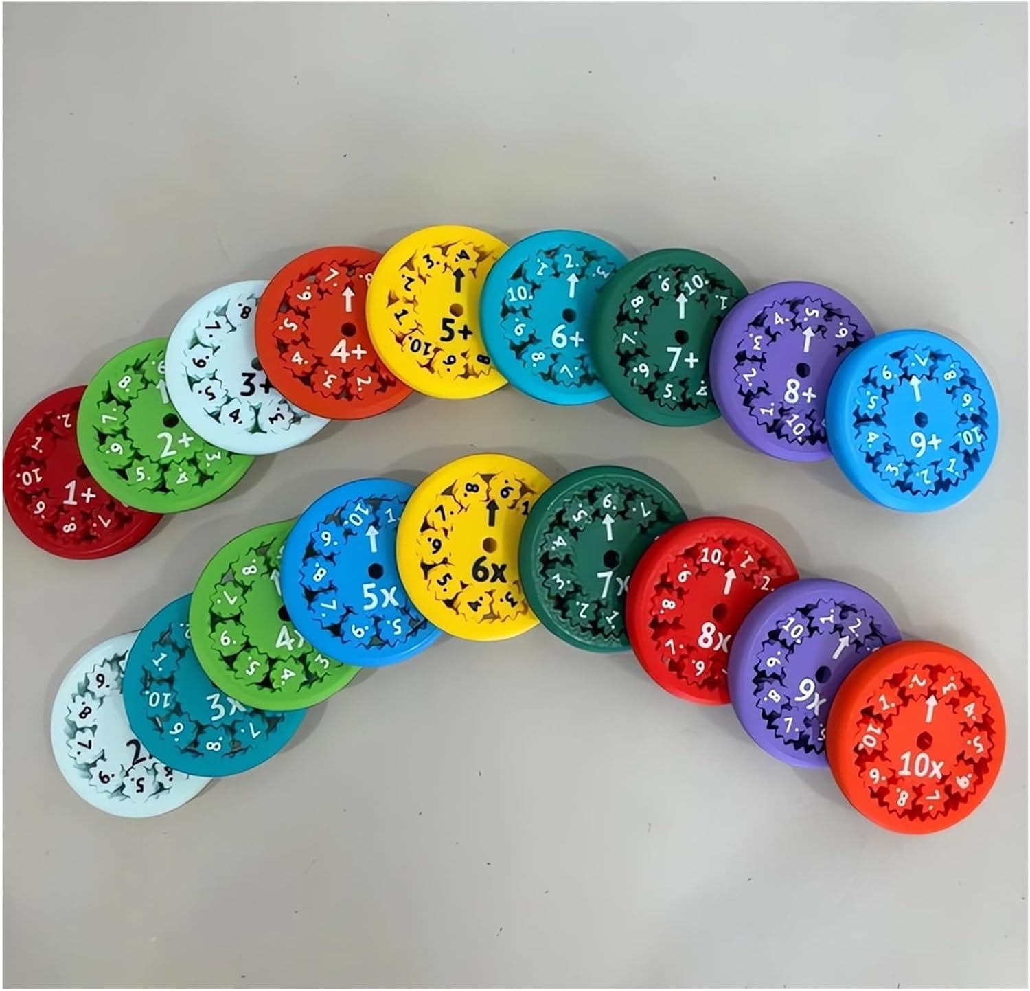 Math Facts Fidget Spinners Bulk - 2024 New Addition Math Games Anxiety ...