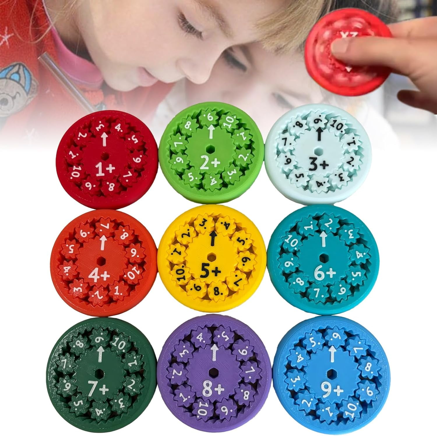 Math Fidget Spinner Game, Math Fidget Toy, Math Facts Fidget Spinners ...