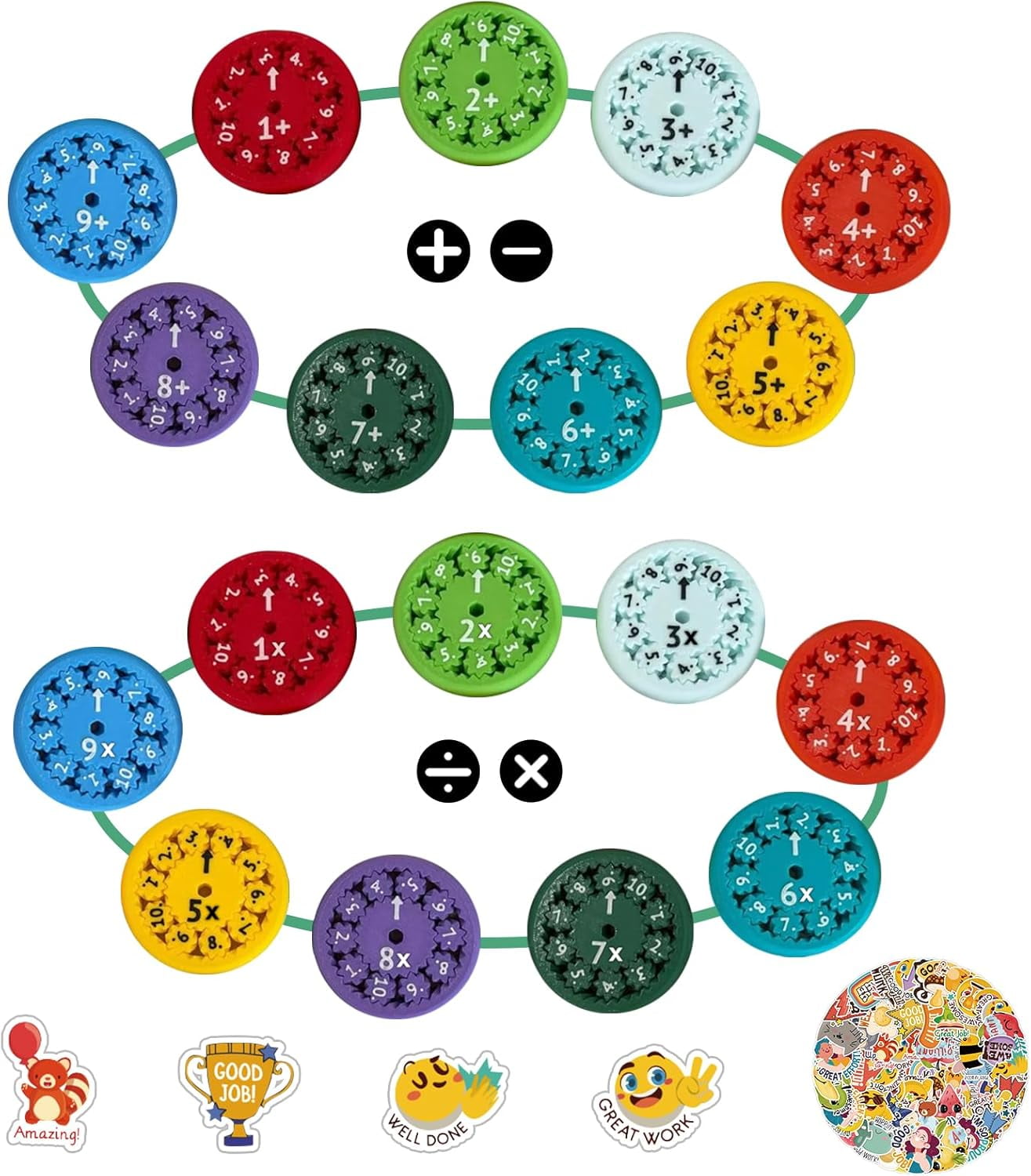 Math Fidget Spinners with 50pcs Reward Stickers,This is for all The ...