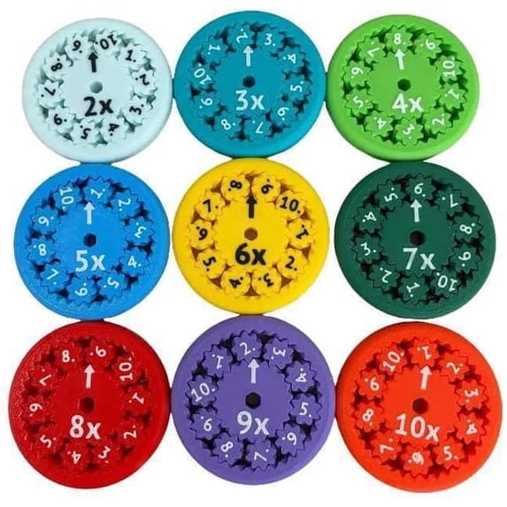 Math Fidget Spinners, Educational Math Fact Spinner - Learn Division ...