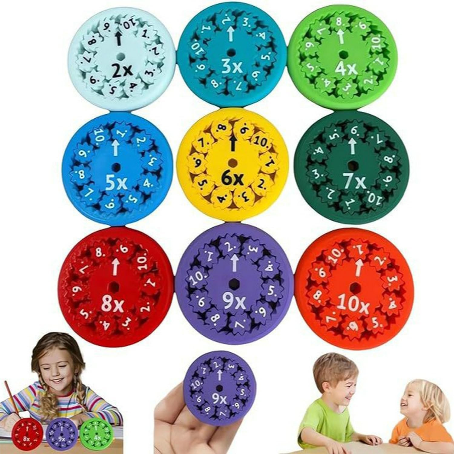 Math Fidget Spinners, Math Fact Fidget Spinners, Round Math Spinner ...