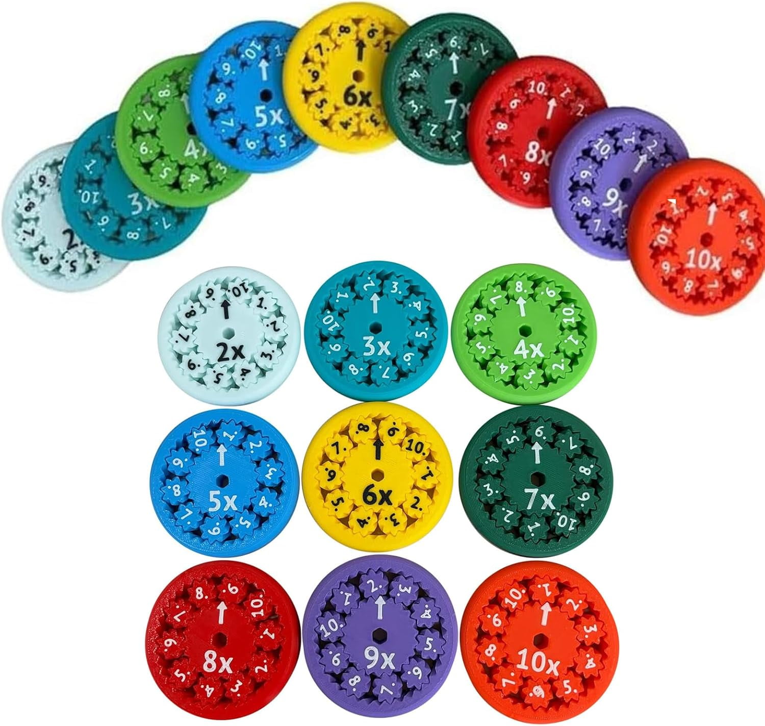 Math Fidget Spinners, Math Fact Fidget Spinners, Learning Math Fidget ...