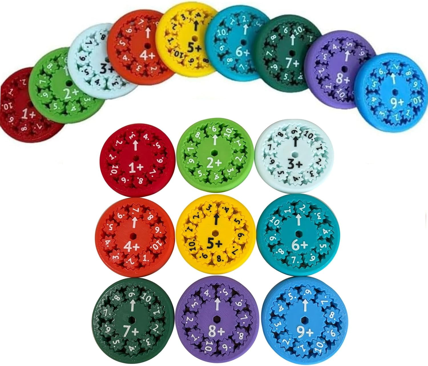Math Fidget Spinners, Math Fact Fidget Spinners, Learning Math Fidget ...