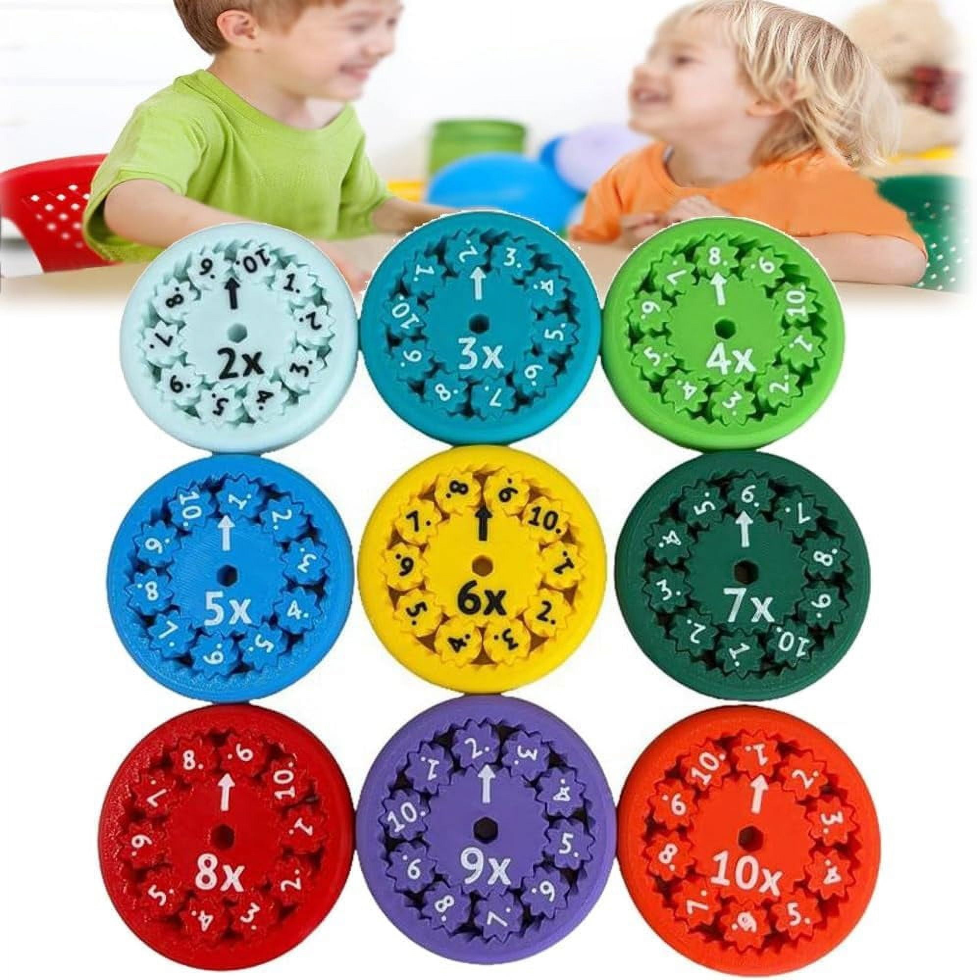 Math Fidget Spinners, Math Fact Fidget Spinners, Multicolored Math ...
