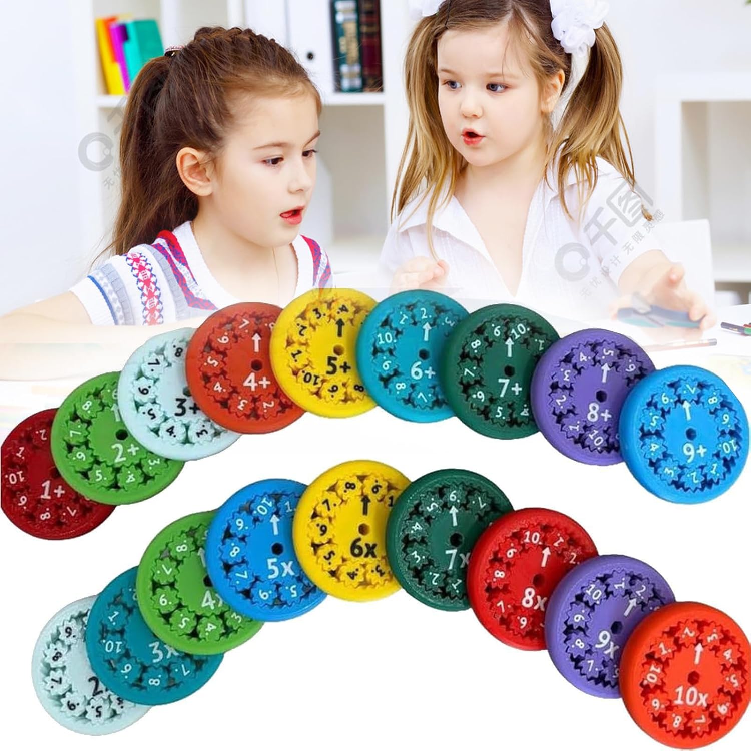 Math Fidget Spinners, Math Fact Fidget Spinners,Multicolored Math Facts ...