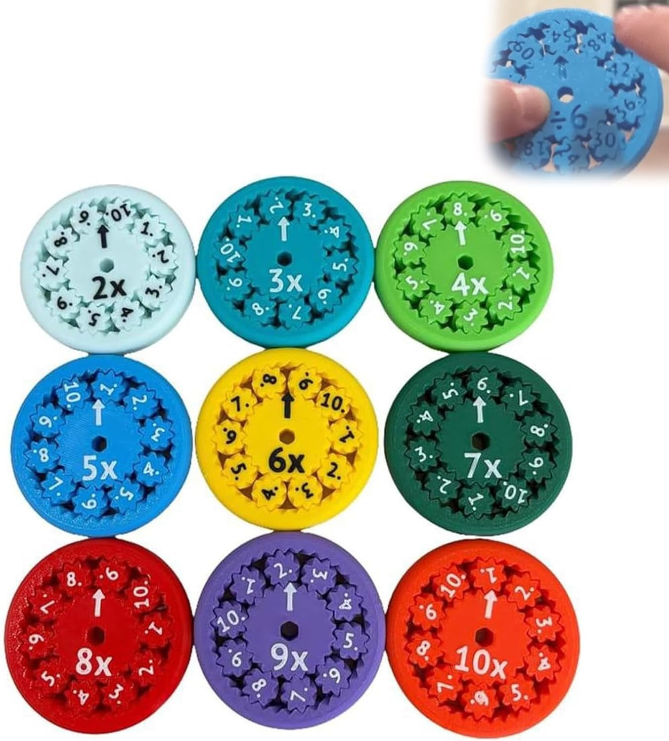 Math Fidget Spinners,Math Fidget Toy Multiplication,Math Spinners ...