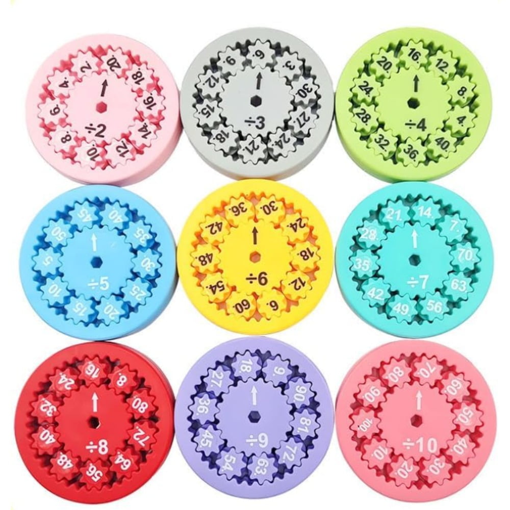 Math Fidget Spinners, Multiplication Gmae Fidget Toys for Kids Easter ...